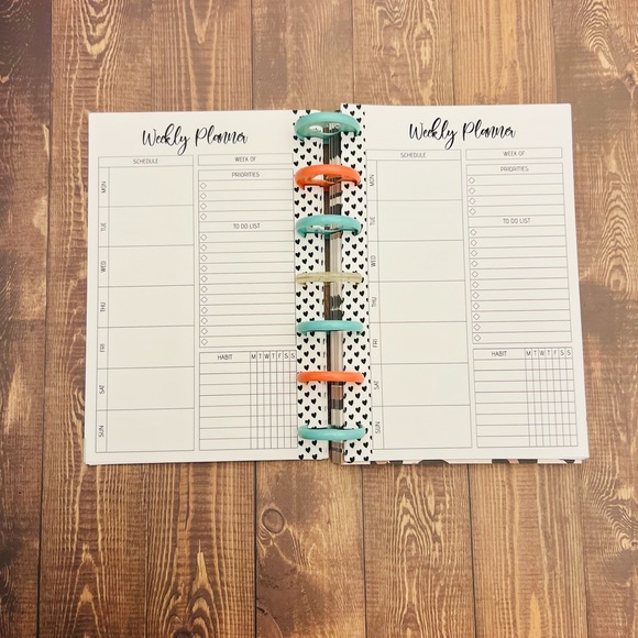 Handmade | Office | Mini Happy Planner Inserts Weekly Layout Monday ...